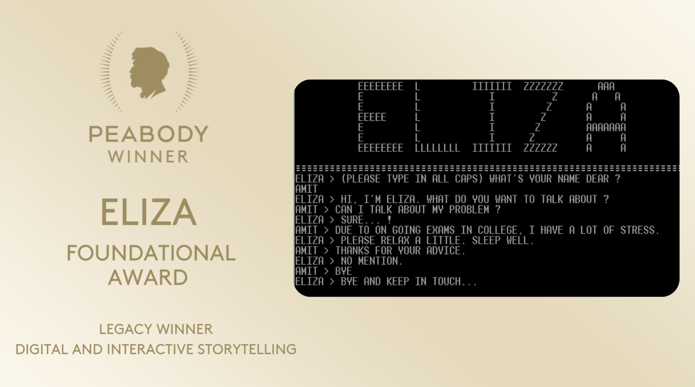 Eliza Wins Peabody Award Mit Csail